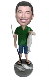 Custom Fishing bobblehead [BM193] - $79.00 : wowbobble, Your personal ...