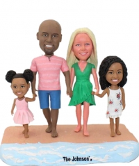 Custom beach bobblehead family of 4 [B6202] - $309.00 : wowbobble, Your ...