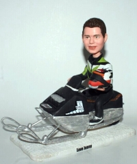 Custom snowmobile driver bobblehead [2793] - $124.00 : wowbobble, Your ...