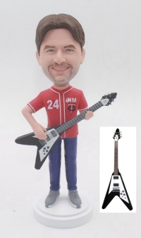 Custom Bobbleheads Playing Gibson Bass Guitar [B7044] - $79.00 ...