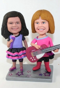 custom girl rock bobbleheads - sisters [2830] - $148.00 : wowbobble ...