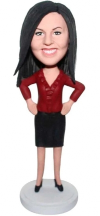 Custom bobblehead doll office lady bobble head dolls for boss [1111 ...